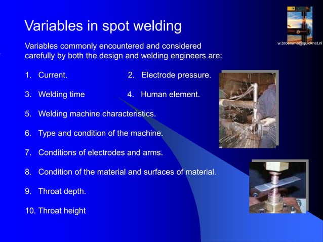 Manual Spot welding training presentation | PPT