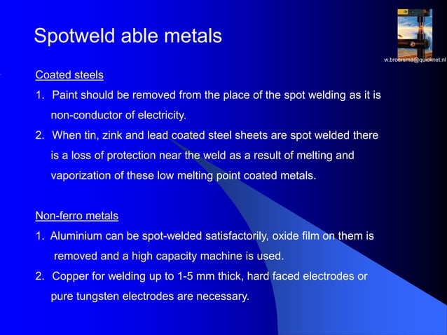 Manual Spot welding training presentation | PPT