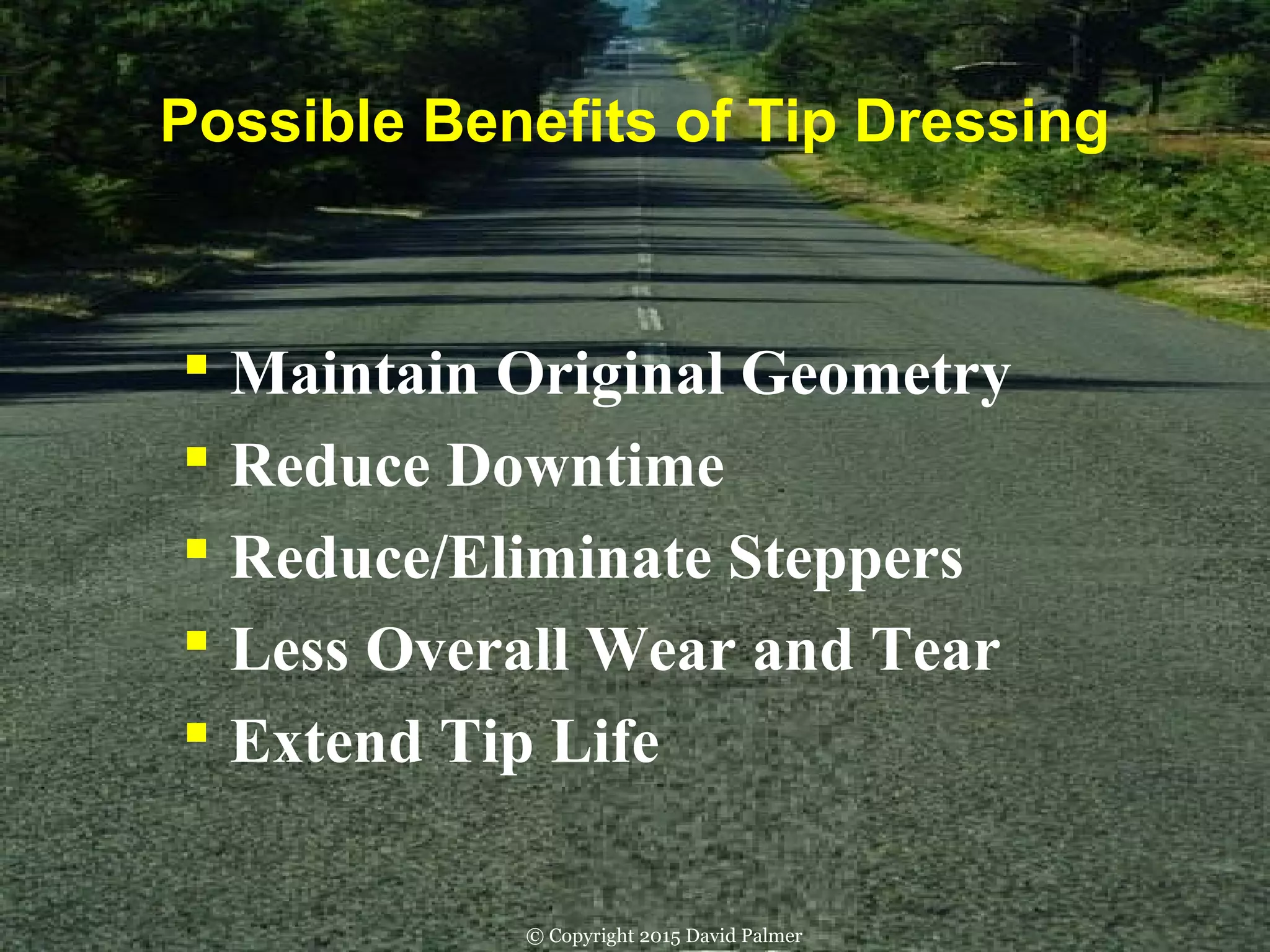 THESIS - Spot Weld Tip Dressing, Presentation | PPT