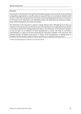 Spousal maintenance | PDF