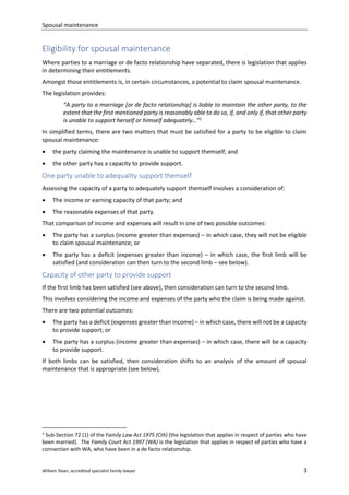 Spousal maintenance | PDF