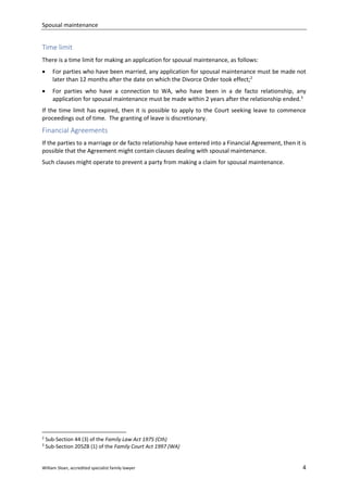 Spousal maintenance | PDF