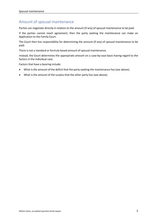 Spousal maintenance | PDF