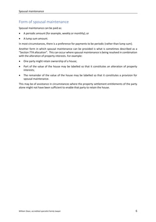 Spousal maintenance | PDF