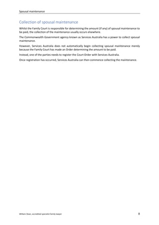 Spousal maintenance | PDF