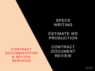 Spp 203-specialized archl services | PPTX