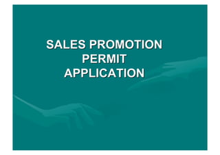 DTI Sales Promotion Permit Application Process | PDF