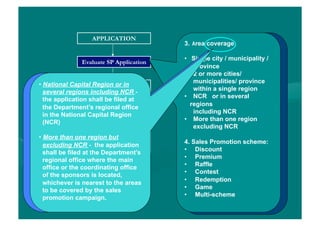 DTI Sales Promotion Permit Application Process | PDF