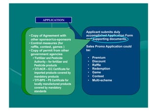 DTI Sales Promotion Permit Application Process | PDF