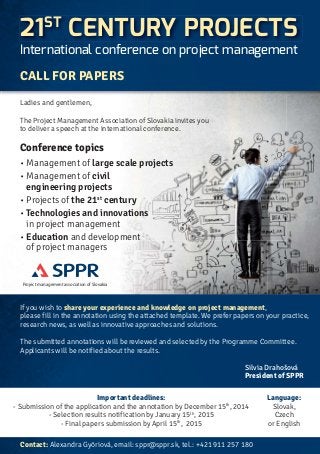 Invitation - international conference on project management "21st ...