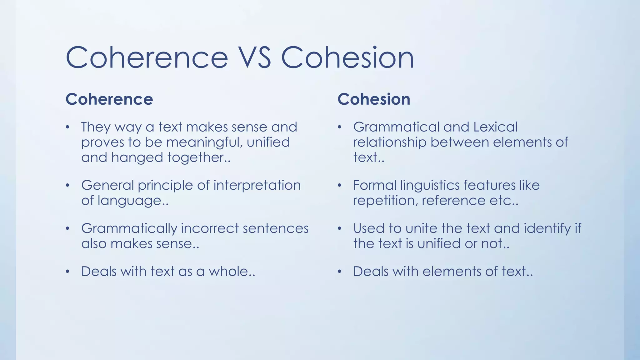 Discourse Analysis & Coherence - Presentation Slides - By Rehan Butt | PPT