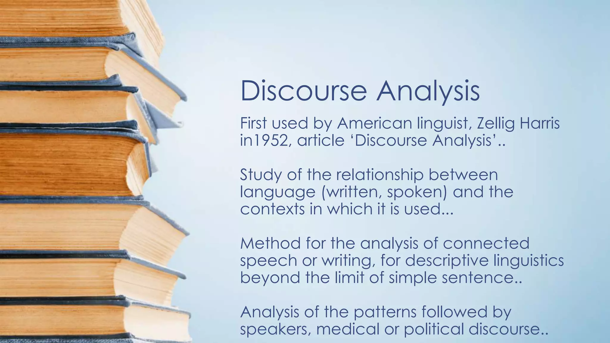 Discourse Analysis & Coherence - Presentation Slides - By Rehan Butt | PPT