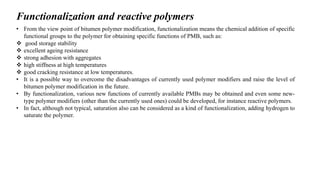 SBS polymer modification of bitumen | PPTX