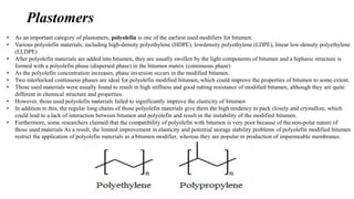 SBS polymer modification of bitumen | PPTX