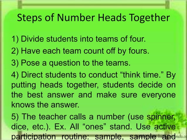 Number Heads Together | PPTX | Education