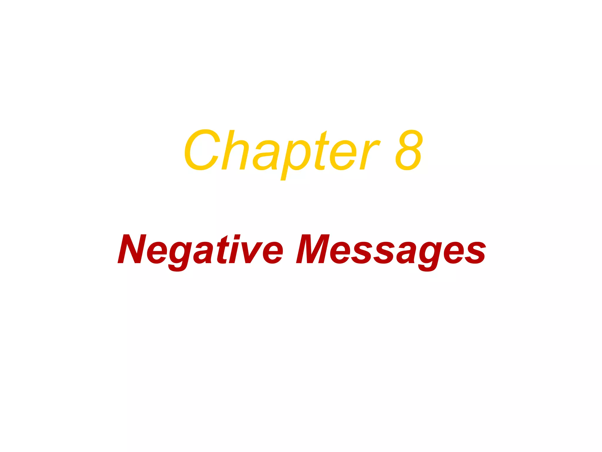 How to write Negative Messages | PPT