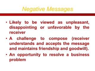 How to write Negative Messages | PPT