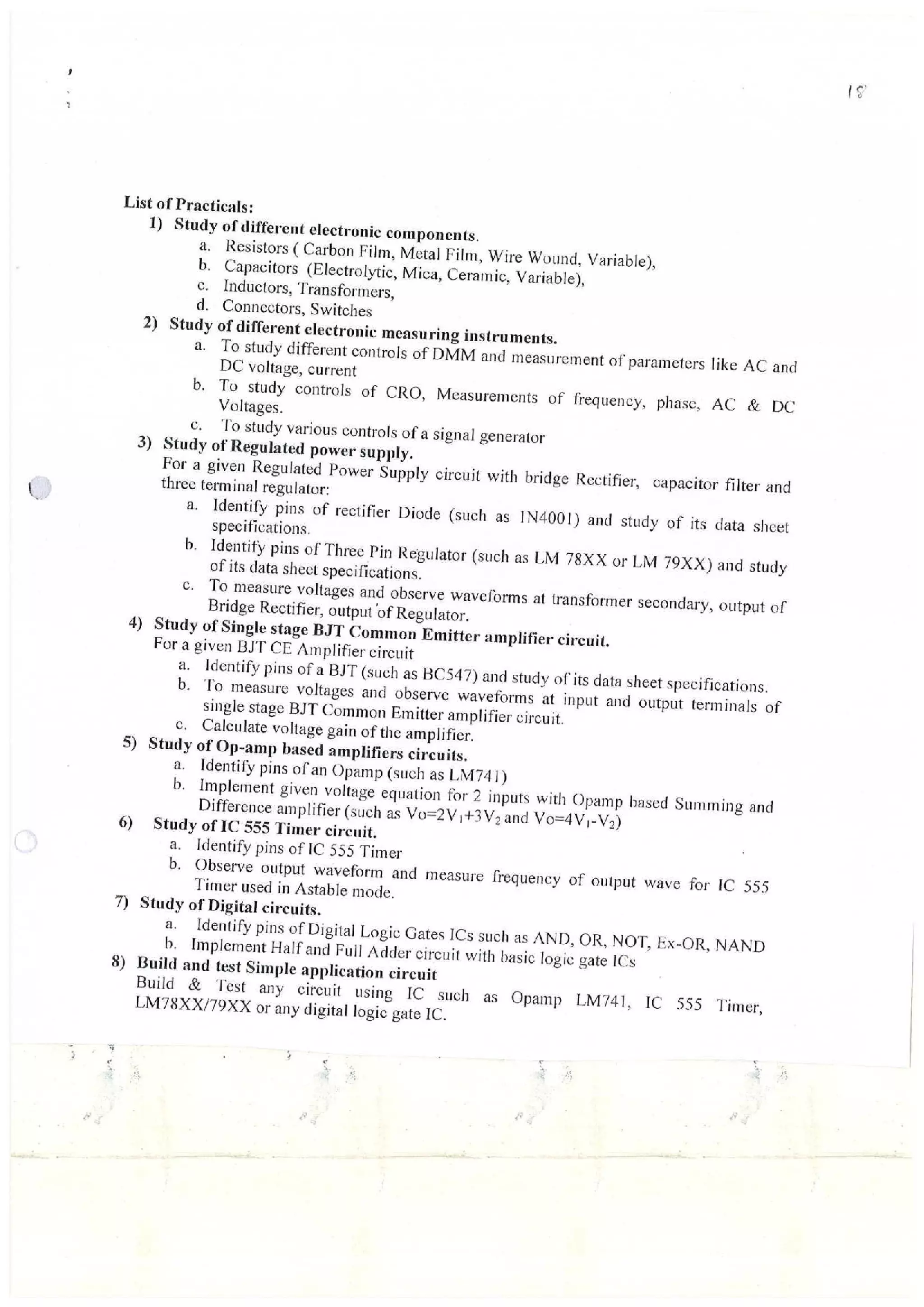 Sppu fe 2015 pattern syllabus | PDF