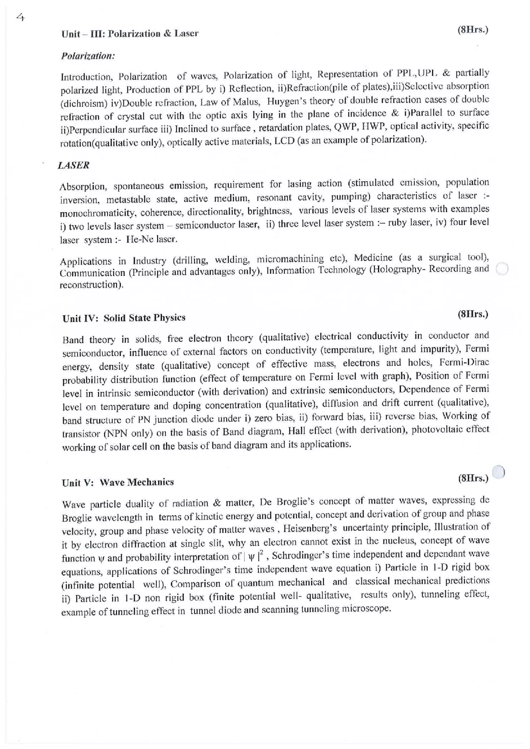 Sppu fe 2015 pattern syllabus | PDF