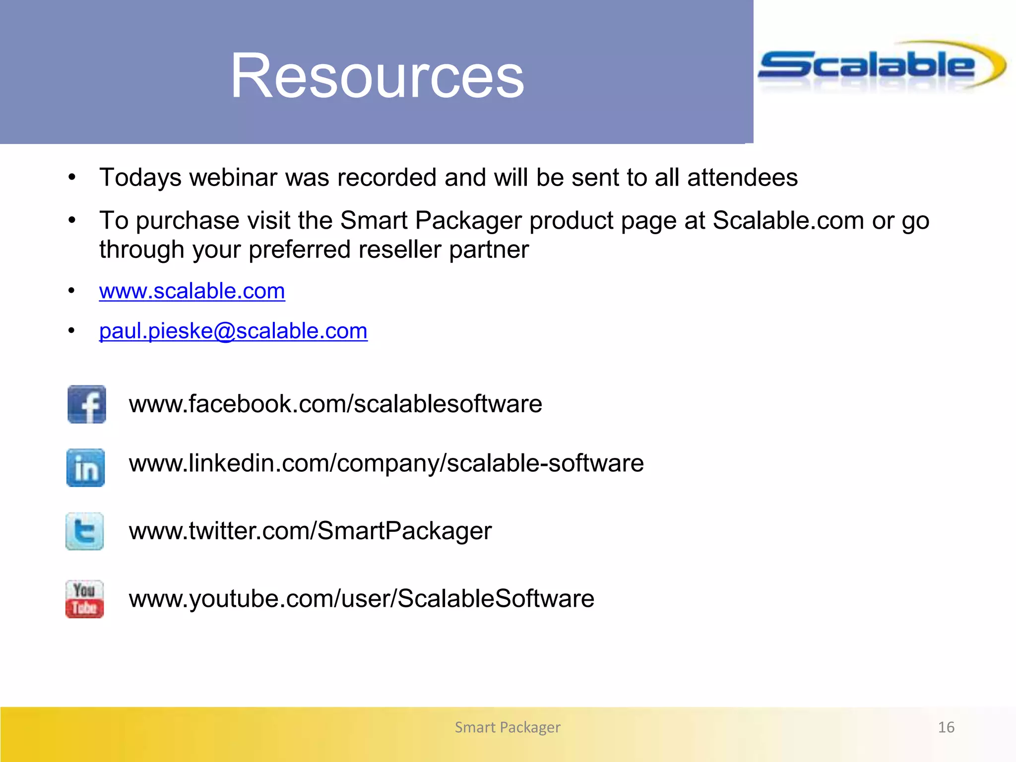 Scalable SmartPackager Pro MSI Packager | PPTX