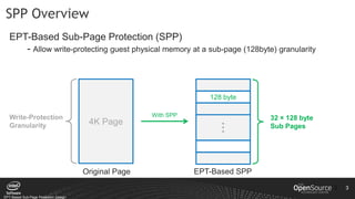 XPDDS18: EPT-Based Sub-page Write Protection On Xenc - Yi Zhang, Intel ...