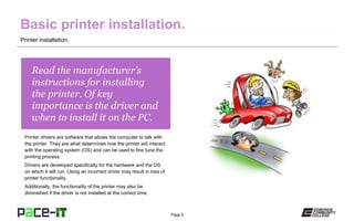 Pace IT - Printer Installation | PPTX | Operating Systems | Computer ...
