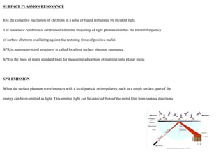 surface plasma resonance | PPTX