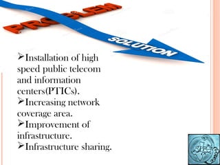 telecommunication in rural area | PPT | Computer Networking | Computing