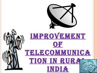 telecommunication in rural area | PPT | Computer Networking | Computing