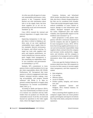 Transparency and supply chain collaboration and supply chain | PDF