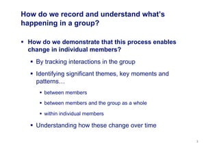 Compendium... for tracking group process | PDF