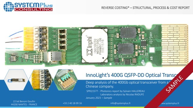 InnoLight 400G QSFP-DD Optical Transceiver Analysis | PPT