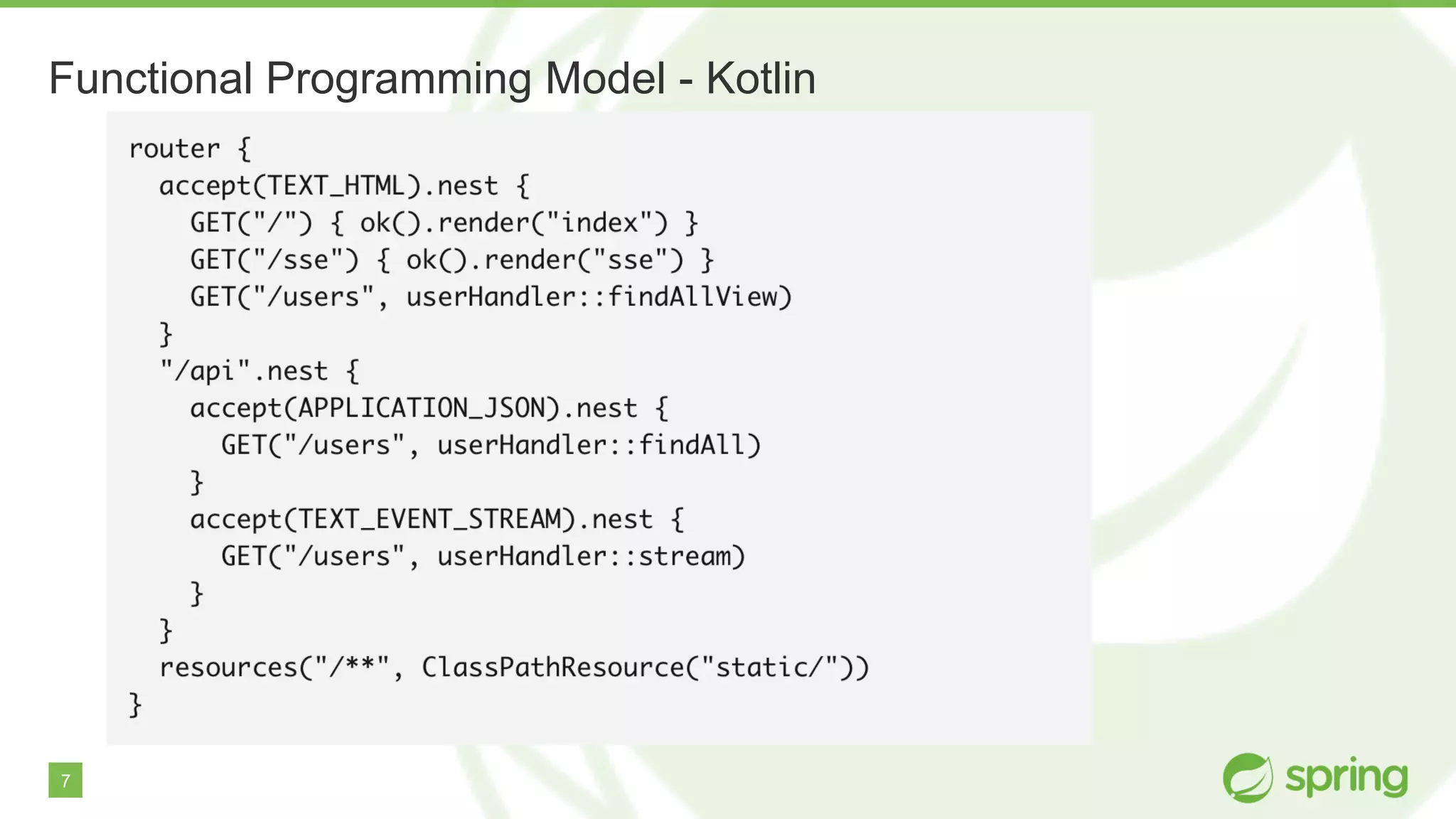 Getting Reactive with Spring Framework 5.0’s GA release | PPT