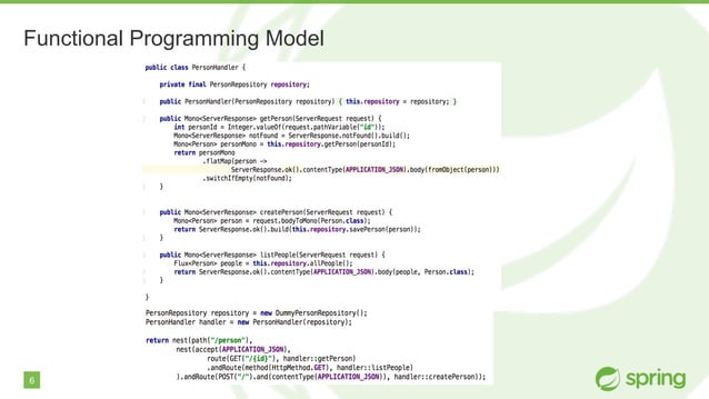 Getting Reactive with Spring Framework 5.0’s GA release | PPT