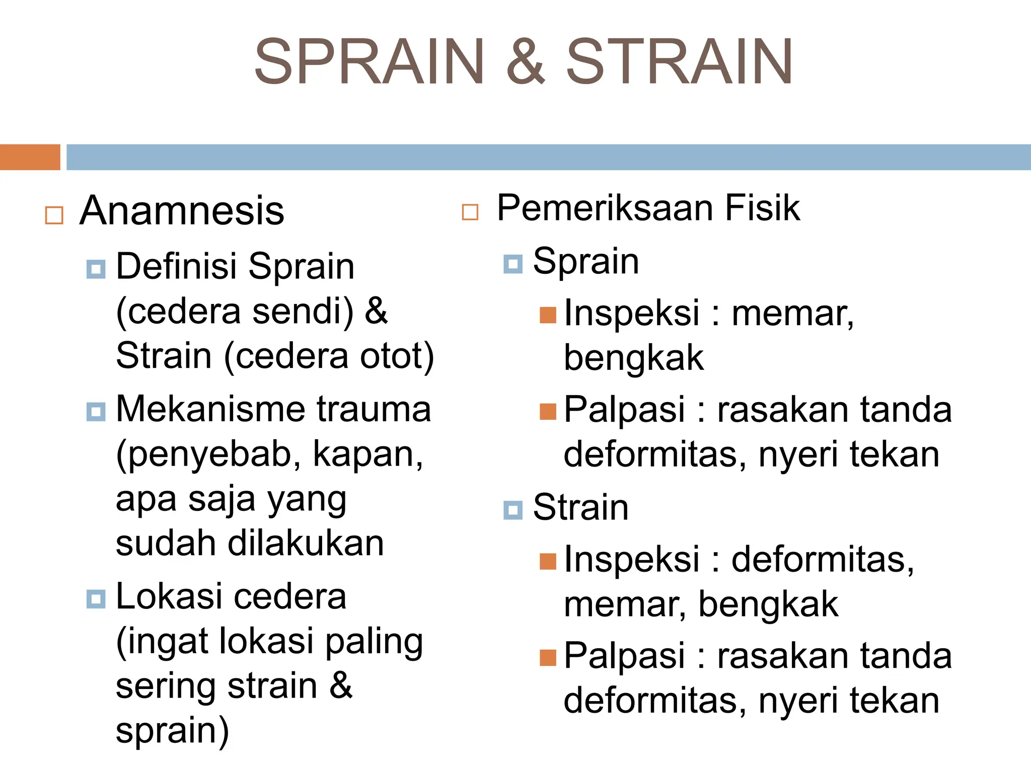 Upload a Presentation the Sprain Strain ppt | PPT