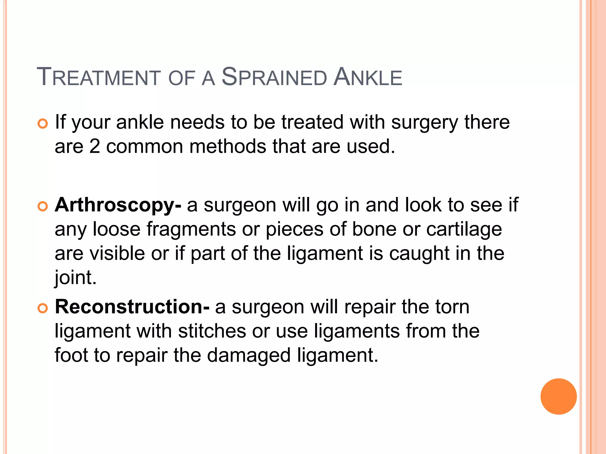 Sprained ankle powerpoint ashley dockstader | PPTX