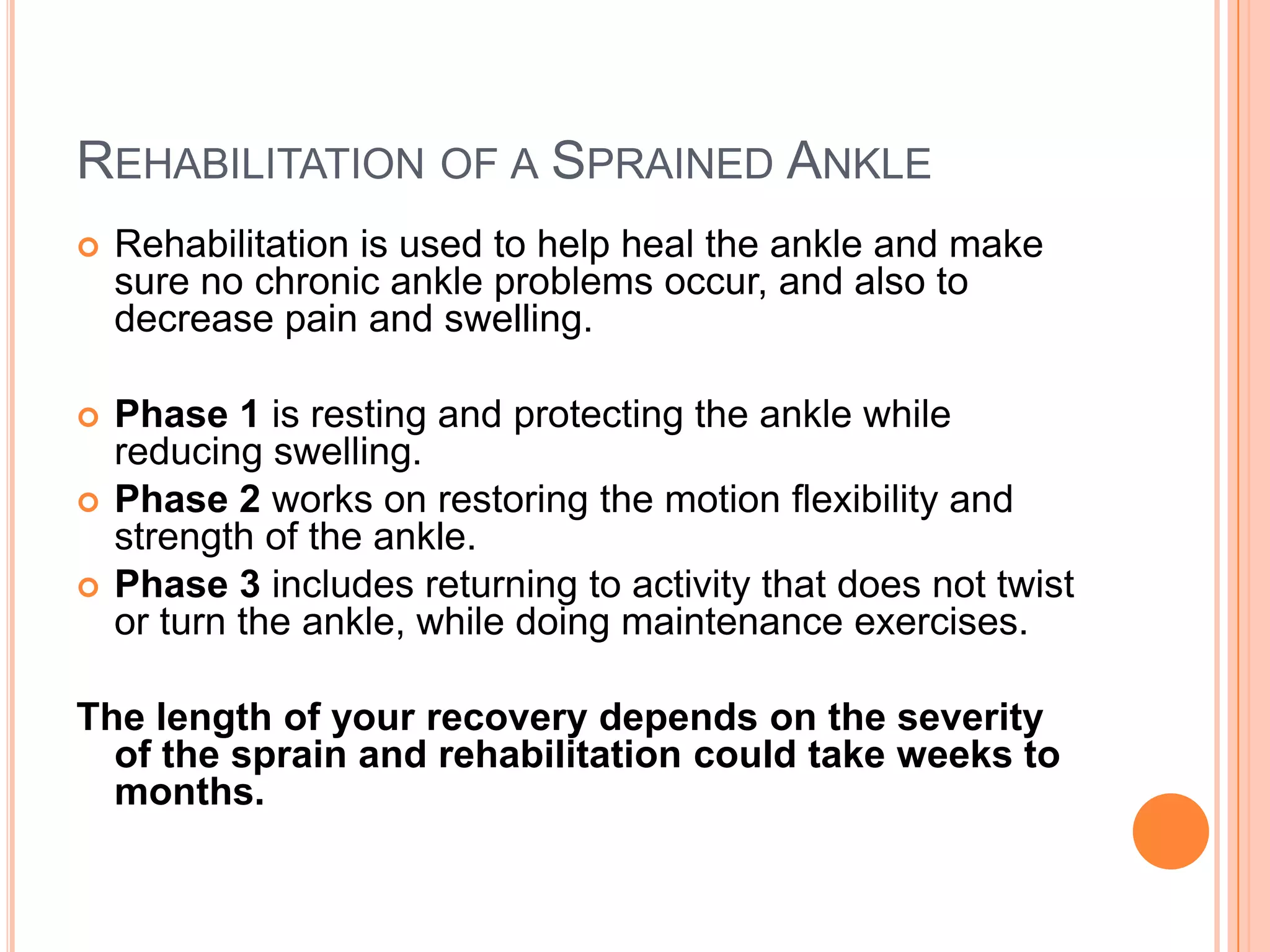 Sprained ankle powerpoint ashley dockstader | PPTX