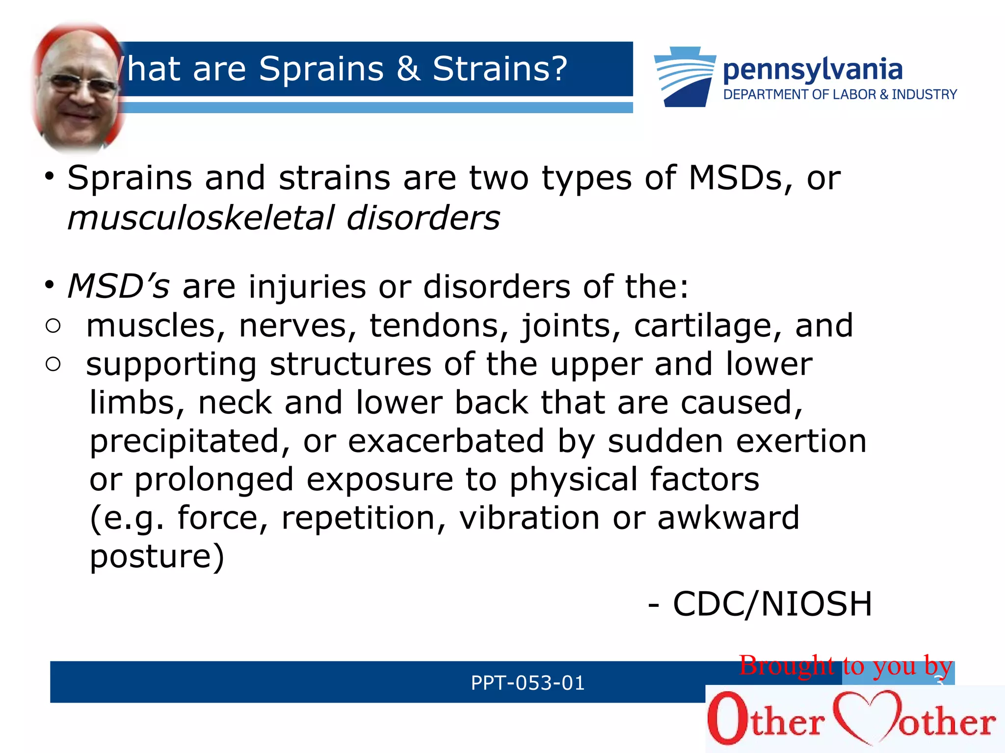 Sprains & strains | PPT