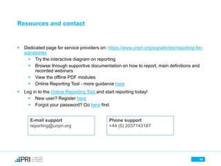 Pri – service provider reporting | POTX