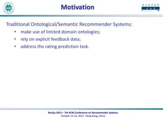 Top-N Recommendations from Implicit Feedback leveraging Linked Open Data | PDF