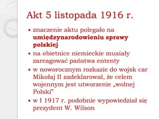 Sprawa polska w czasie i wś | PDF