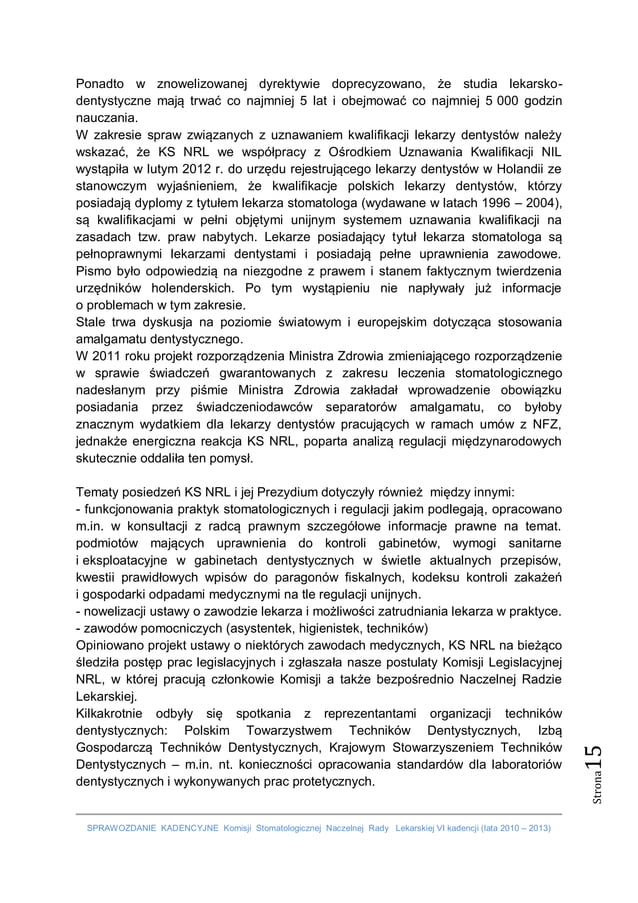 Sprawozdanie z-dzialalnosci-ks-nrl-vi-kadencji | PDF