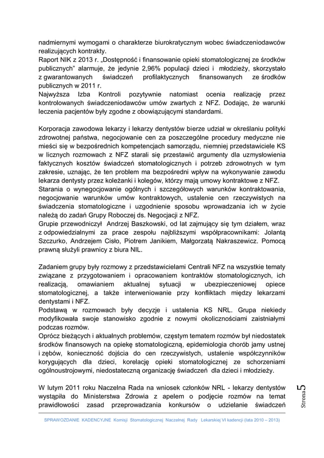 Sprawozdanie z-dzialalnosci-ks-nrl-vi-kadencji | PDF