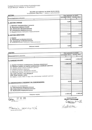 Sprawozdanie finansowe frsp 2014 | PDF