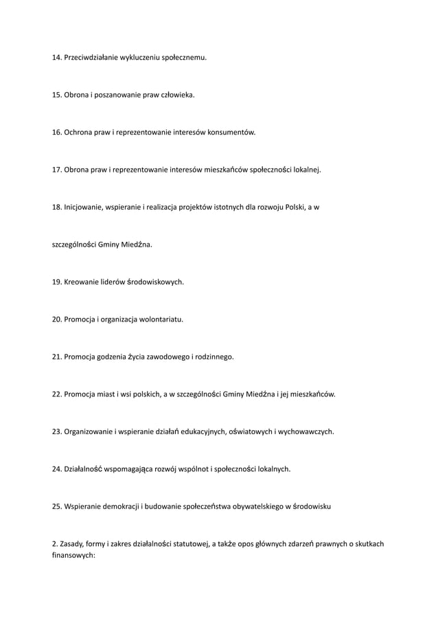 Sprawozdanie merytoryczne FRSP 2014 | PDF | Non-Profit Organizations ...