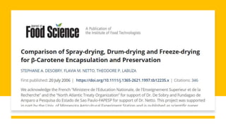 Spray Drying A Comprehensive Presentation Pptx
