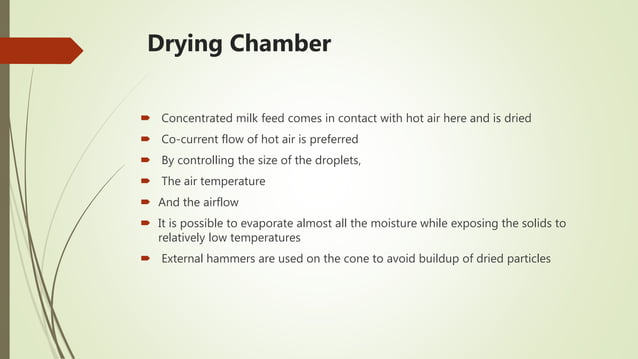 SPRAY DRYING IN MILK PROCESS | PPTX