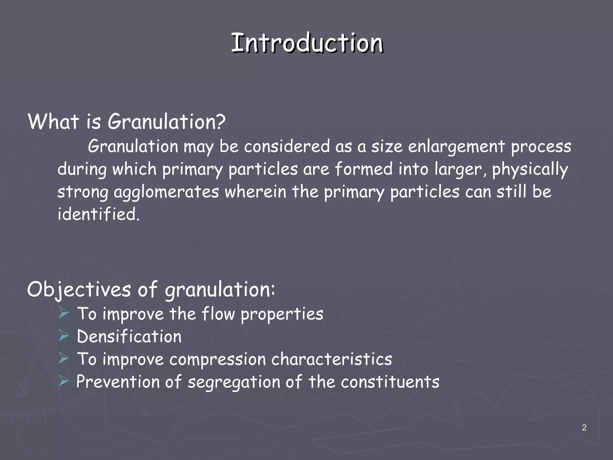 SPRAY GRANULATION | PPT