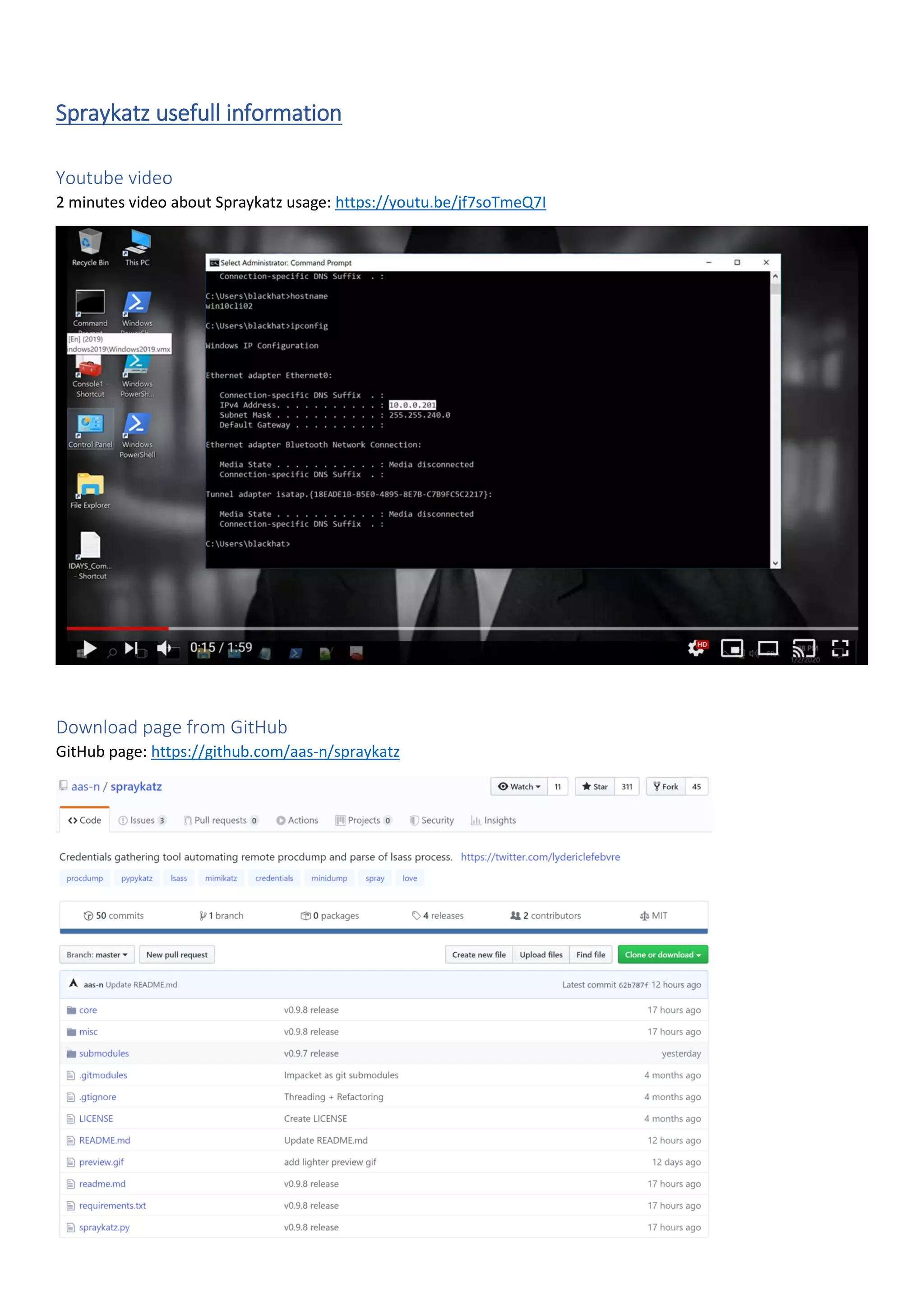 Spraykatz installation & basic usage | PDF | Operating Systems | Computer Software and Applications