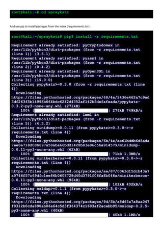 Spraykatz installation & basic usage | PDF | Operating Systems | Computer Software and Applications